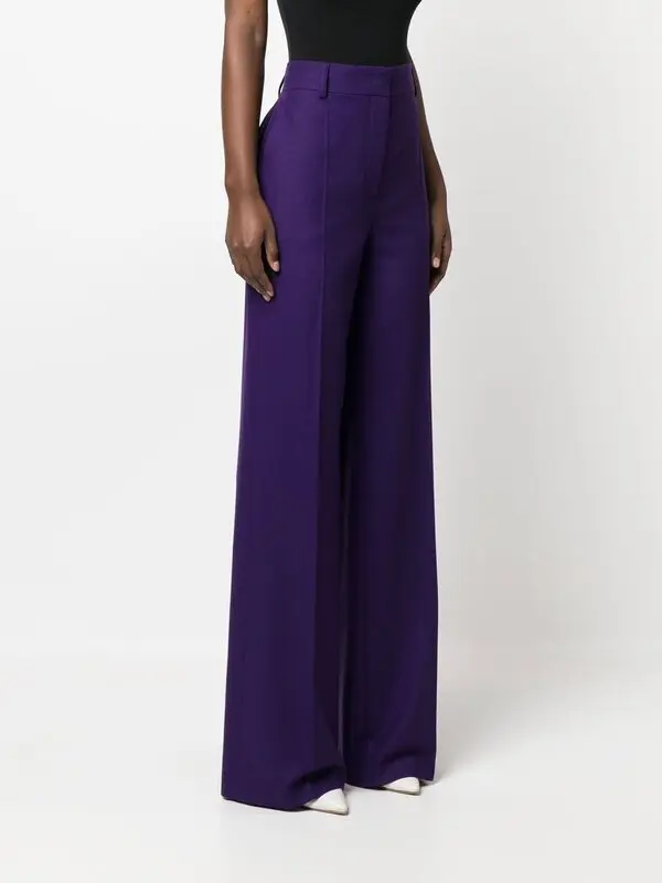 Alberta Ferretti High-waisted Tailored Trousers