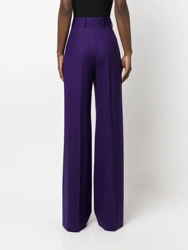 Alberta Ferretti High-waisted Tailored Trousers
