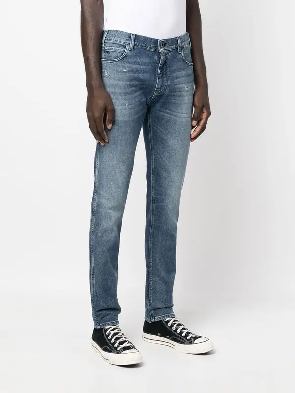 Emporio Armani Slim-cut Stonewashed Jeans