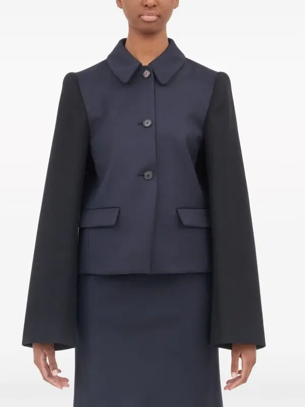 MAISON MARGIELA Spliced Double-breasted Wool Blazer