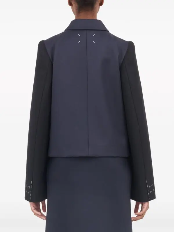 MAISON MARGIELA Spliced Double-breasted Wool Blazer
