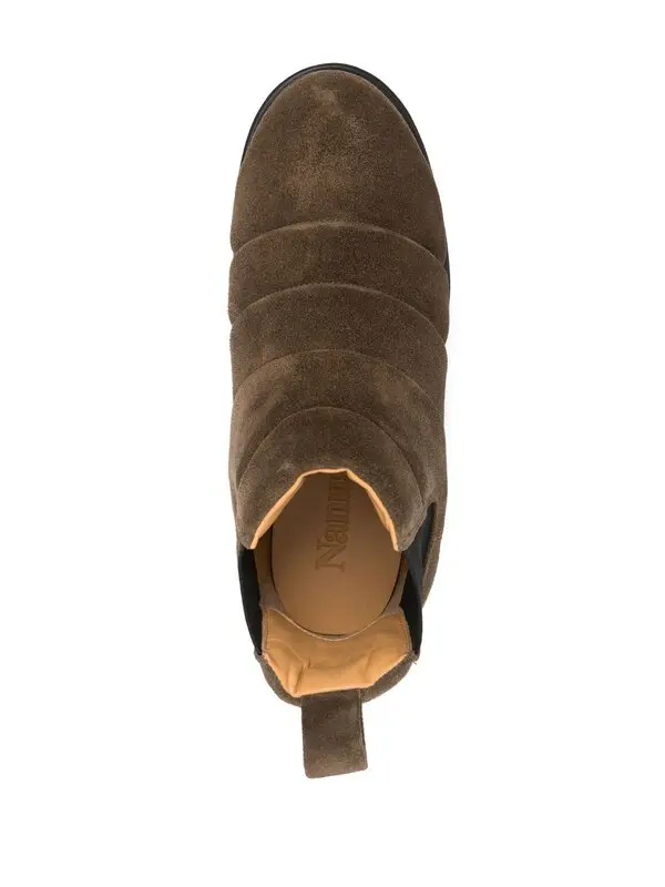 Nanushka Quilted Chelsea Boots - Brown