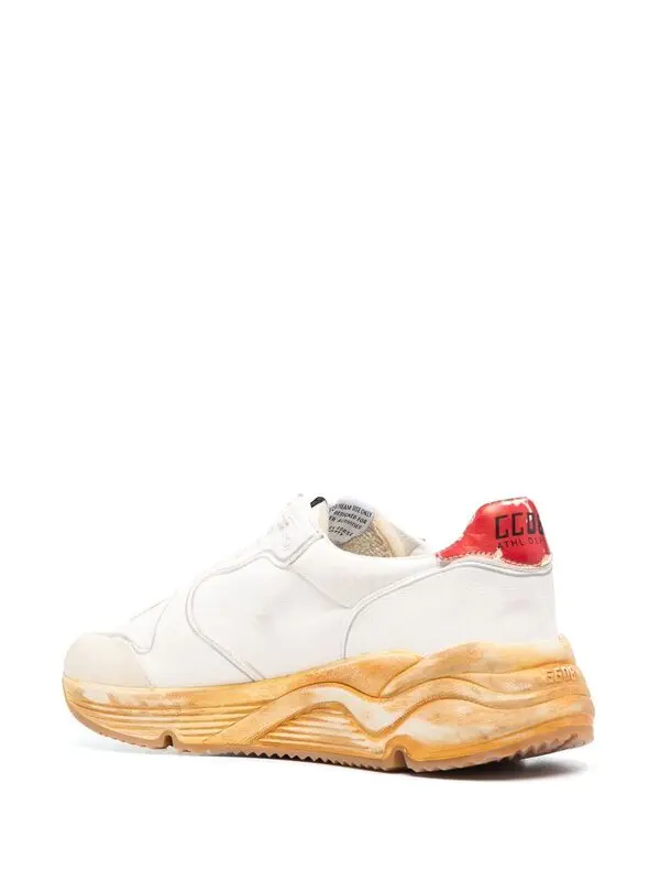 GOLDEN GOOSE Running Sole Leather Trainers - White