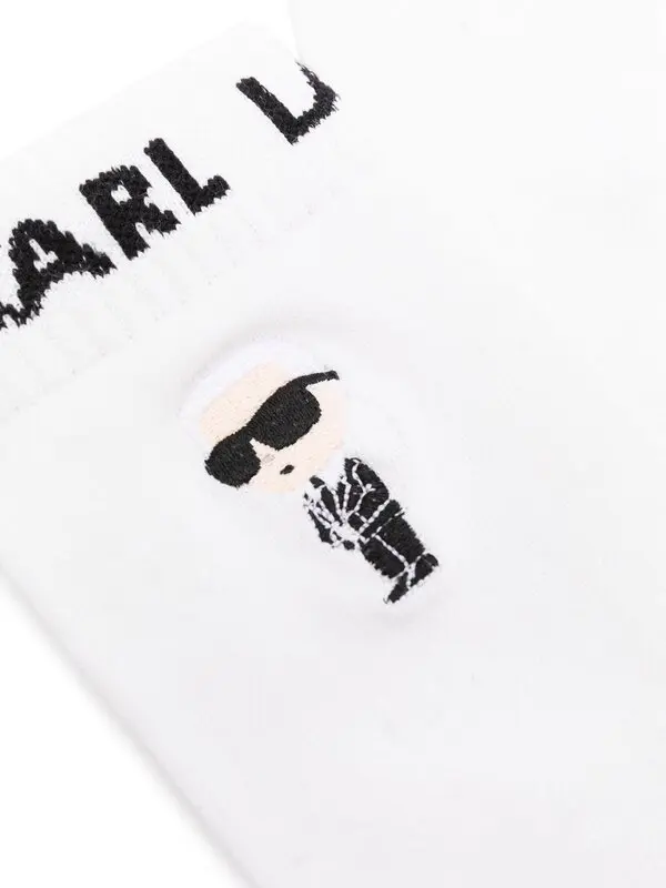 Karl Lagerfeld Ikonik Intarsia-knit Socks