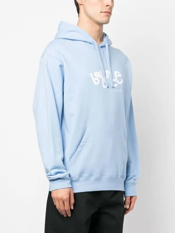 OBJECTS IV LIFE Balance Graphic-print Hoodie - Blue