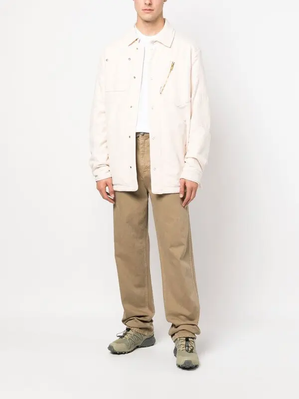 OBJECTS IV LIFE Logo-patch Shirt Jacket - Pink