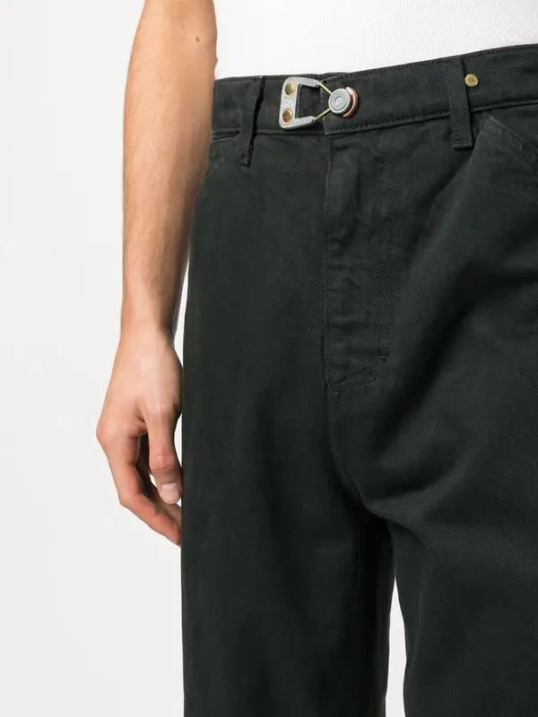 OBJECTS IV LIFE Buckle-detail Straight-leg Jeans - Grey