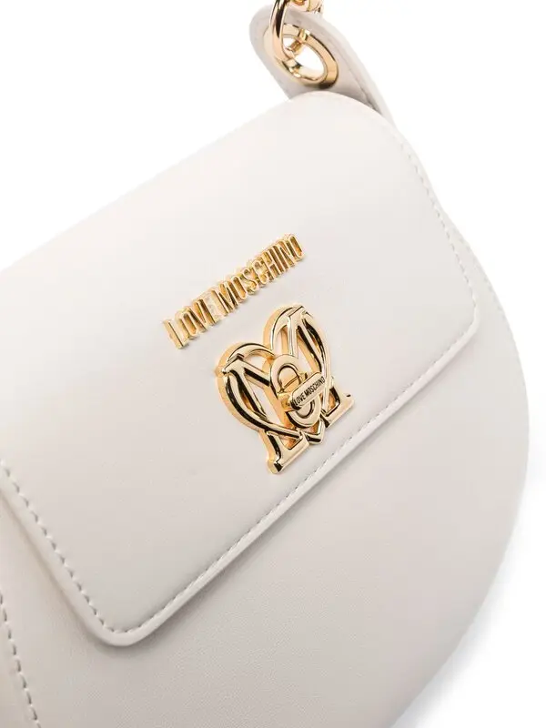 Moschino Logo Plaque Shoulder Bag