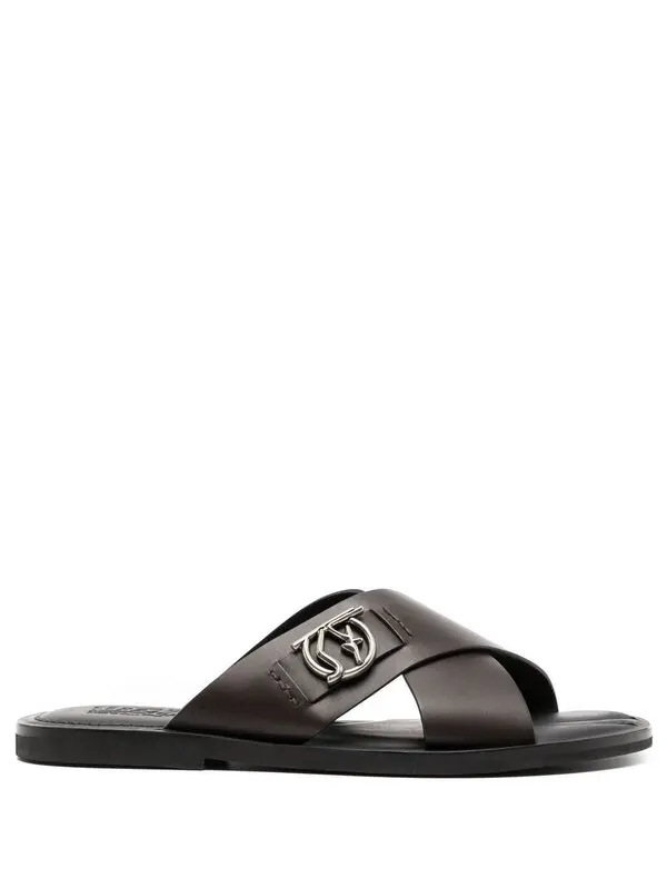 FERRAGAMO Logan Logo-plaque Sandals