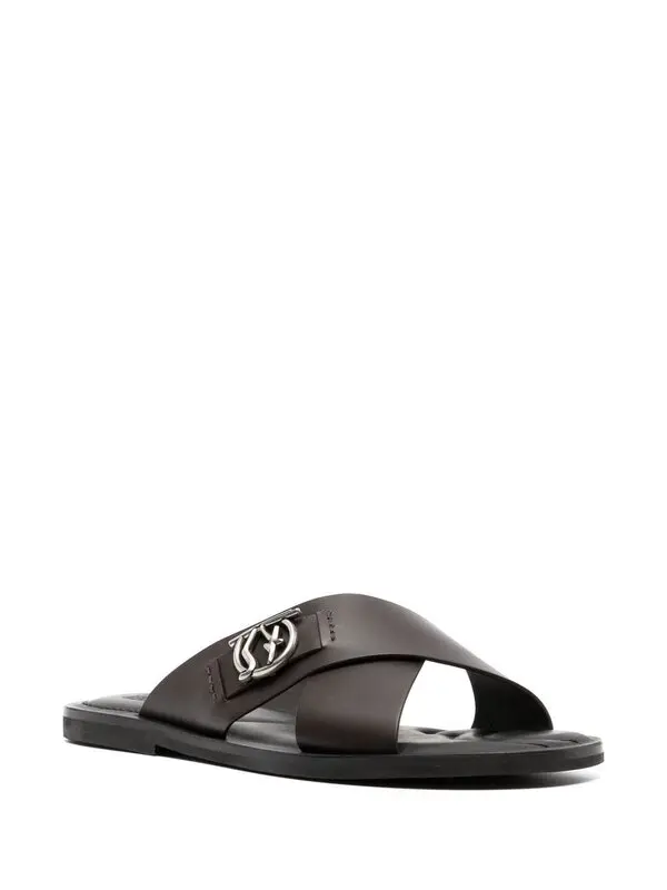 FERRAGAMO Logan Logo-plaque Sandals
