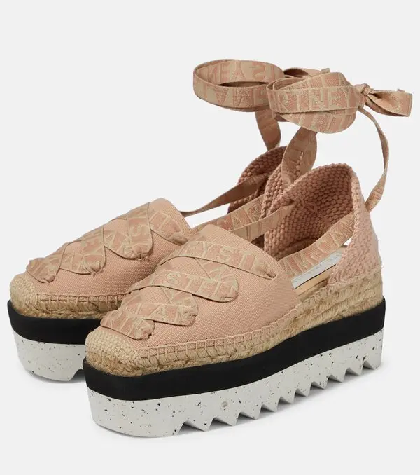 Stella McCartney Gaia Platform Espadrilles - Pink