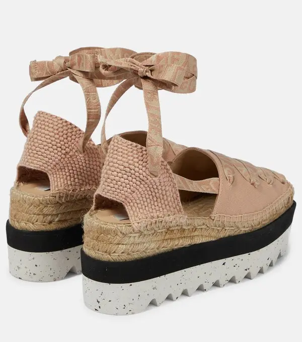 Stella McCartney Gaia Platform Espadrilles - Pink