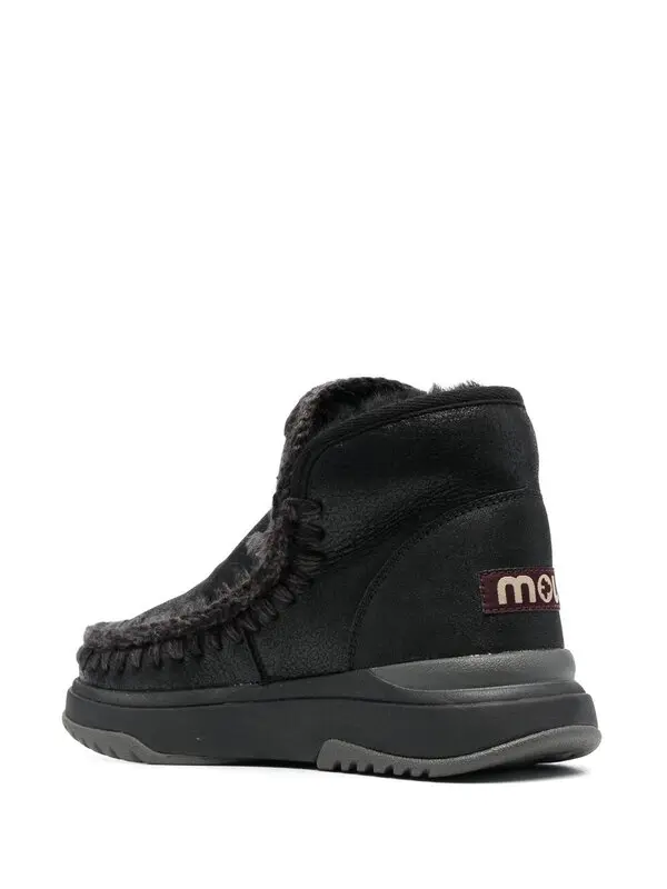 Mou Crochet Stitch-trim Sneakers