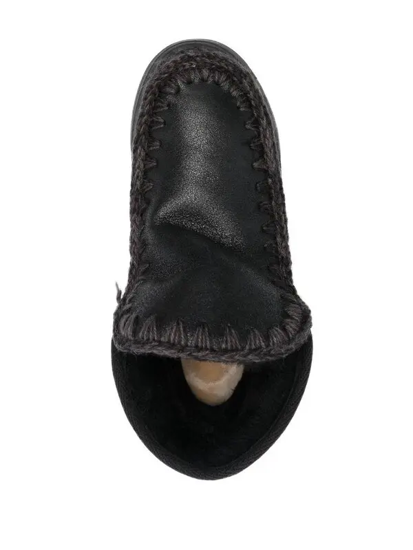 Mou Crochet Stitch-trim Sneakers