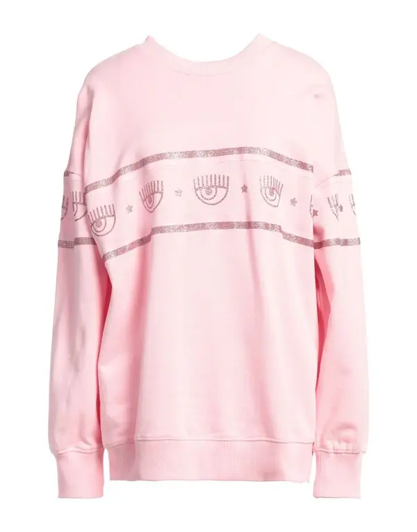 CHIARA FERRAGNI Cotton Sweatshirt - Pink