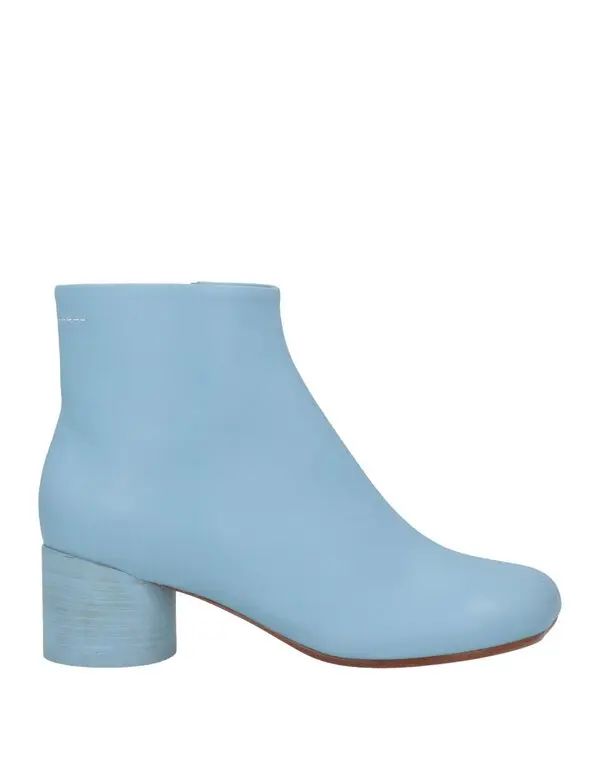 MAISON MARGIELA Ankle Boots In Leather - Sky Blue