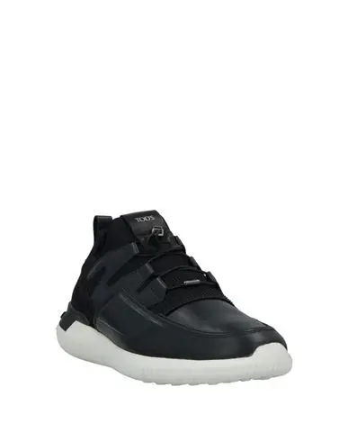 TOD'S NO CODE Leather And Textile Low-top Sneakers - Black