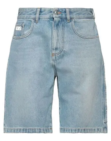Gcds Denim Cotton Shorts - Blue