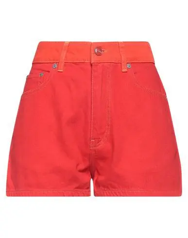 GANNI Denim Shorts - Red