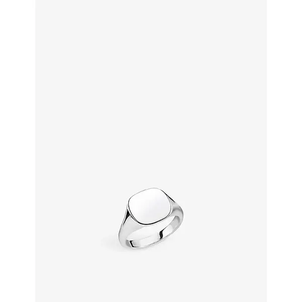 THOMAS SABO Classic Sterling Silver Signet Ring - Silver-coloured