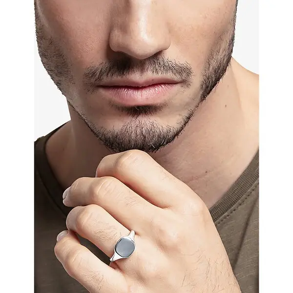 THOMAS SABO Classic Sterling Silver Signet Ring