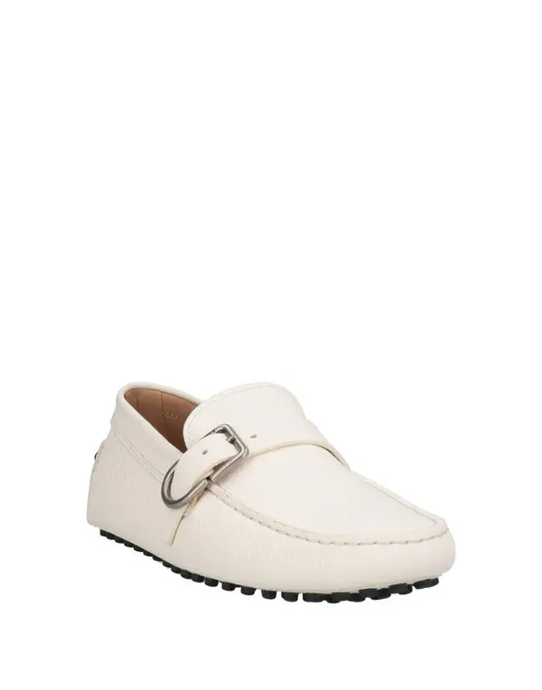 TOD'S Leather Loafers - White