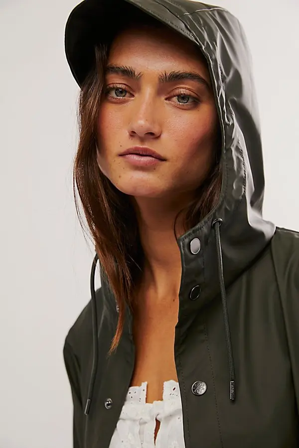 Rains Long Jacket - Conifère