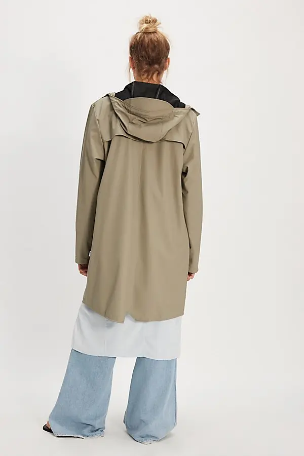 Rains Long Rain Jacket - Drift