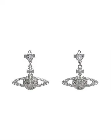 VIVIENNE WESTWOOD Mini Bas Relief Drop Earrings - Silver