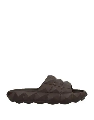 Valentino Garavani Rubber Pool Slides - Brown