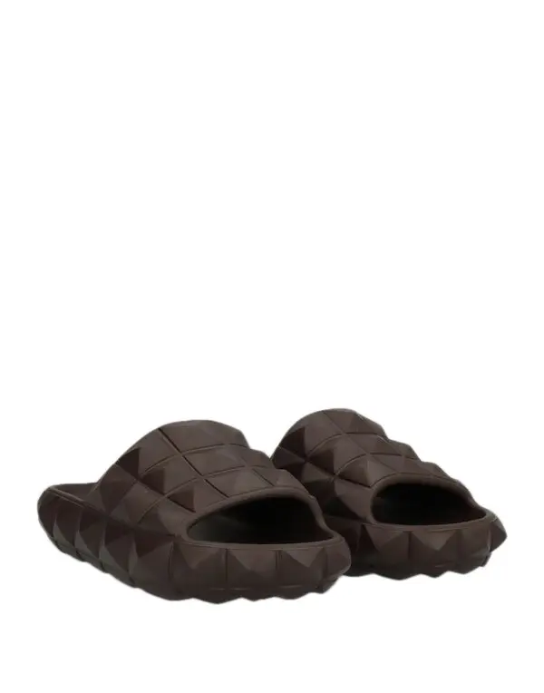 Valentino Garavani Rubber Pool Slides - Brown