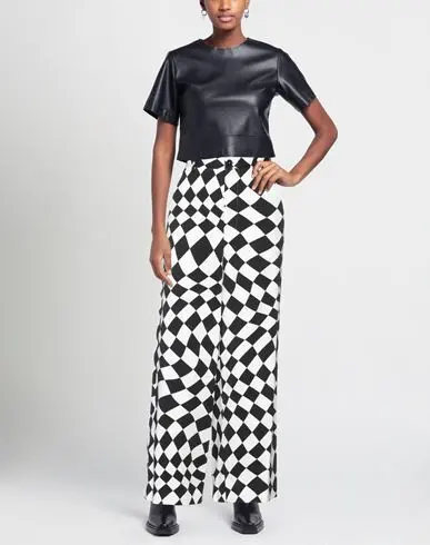 MAISON MARGIELA Checked Wide Leg Pants