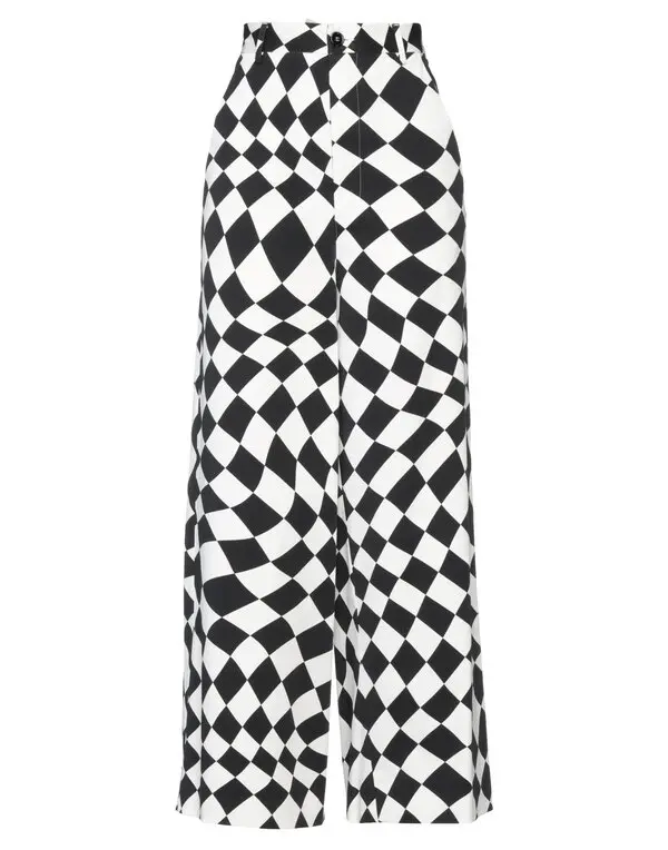 MAISON MARGIELA Checked Wide Leg Pants