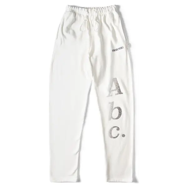 SWAROVSKI Advisory Board Crystals Objects Displaced Refraction Sweatpants - White
