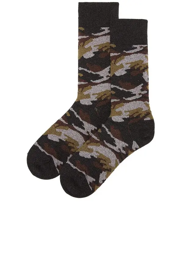 BEAMS Melange Camo Socks