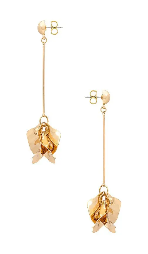 Shashi Petunia Dangle Earrings - Gold