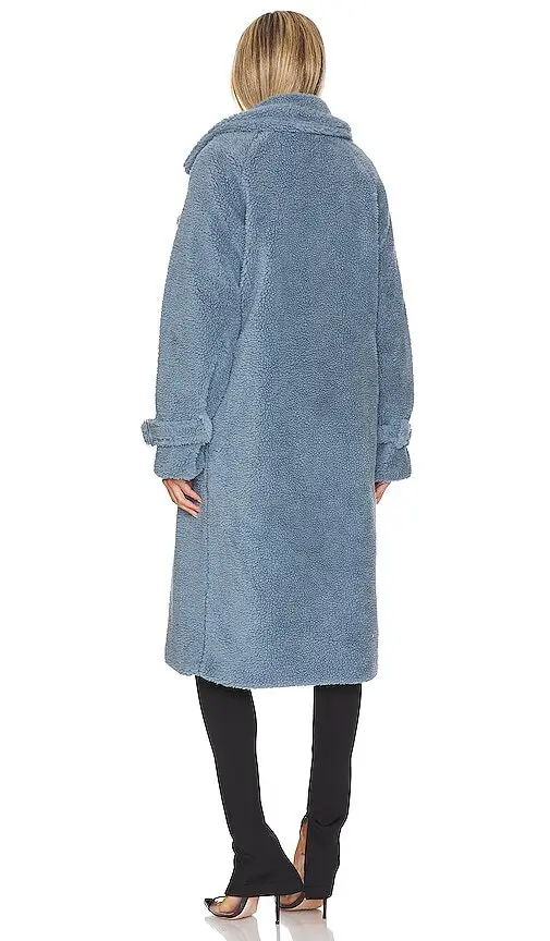 LAMARQUE Malani Faux Fur Coat - Smoked Blue