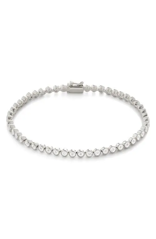 Monica Vinader Diamond Essential Tennis Bracelet - Sterling Silver