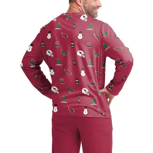 FOCO Arizona Cardinals Holiday Repeat Long Sleeve T-shirt