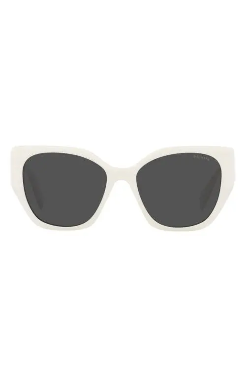 Prada 50mm Rectangular Sunglasses - Bone
