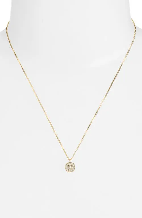 Estée Lauder Pavé Smiley Face Necklace