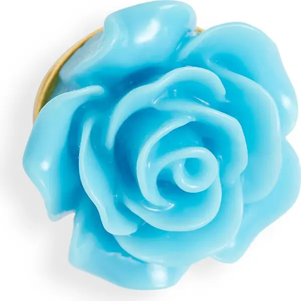 CLIFTON WILSON Floral Lapel Pin - Light Blue