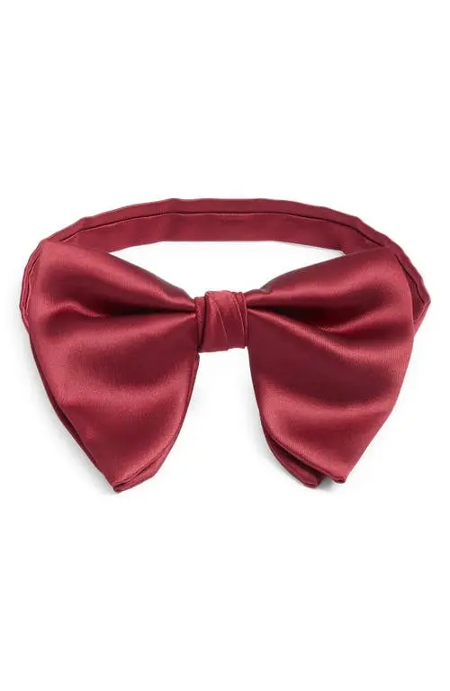 CLIFTON WILSON Silk Butterfly Bow Tie - Dark Red