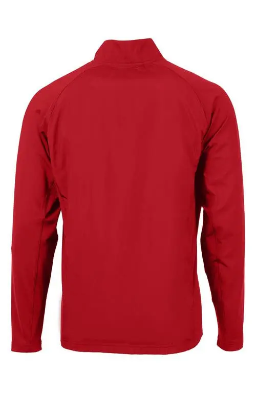 Cutter & Buck Adapt Knit Hybrid Full Zip Jacket - Red