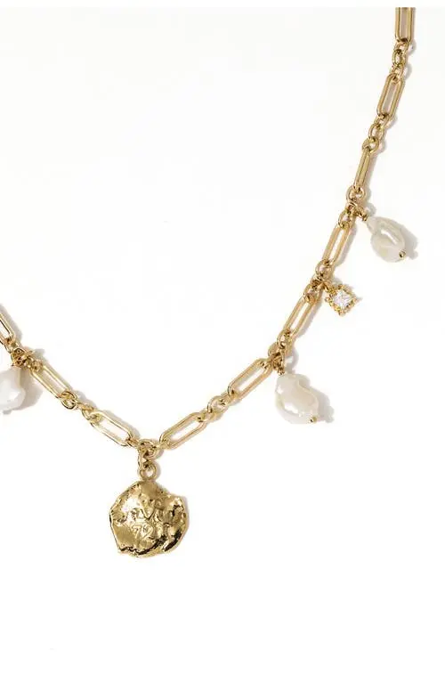CHILD OF WILD Capri Keshi Pearl Charm Necklace