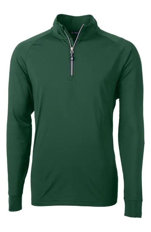 Cutter & Buck Adapt Knit Quarter Zip Pullover - Hunter