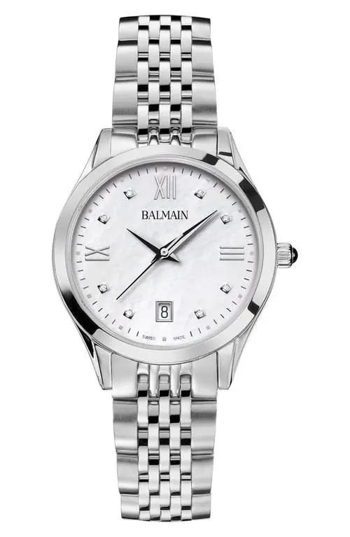 BALMAIN WATCHES Classic Diamond Bracelet Watch - Silver