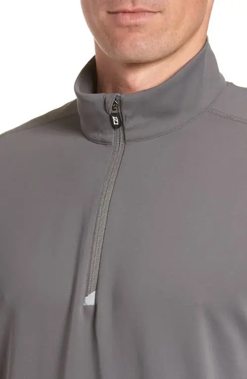 Cutter & Buck Traverse Stretch Quarter Zip Pullover - Elemental Grey