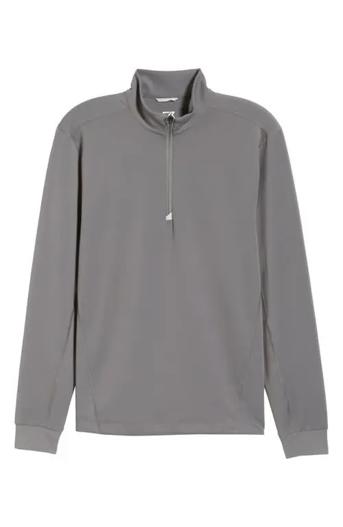 Cutter & Buck Traverse Stretch Quarter Zip Pullover - Elemental Grey