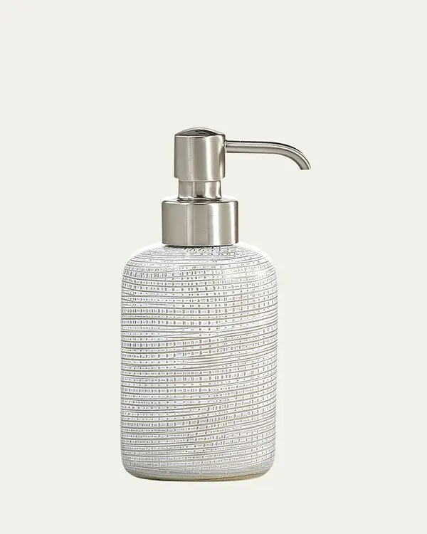 LABRAZEL Woven Platinum Pump Dispenser - Brushed Nickel